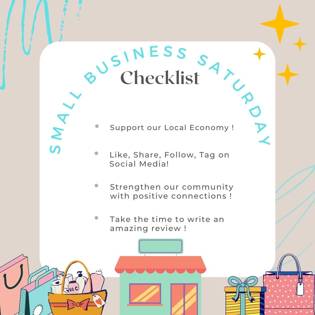 Small Business Saturday Checklist! - Ocean County Tourism