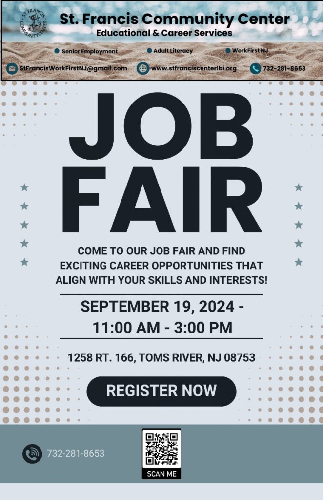 St. Francis Community Center Job Fair! | Ocean County Tourism