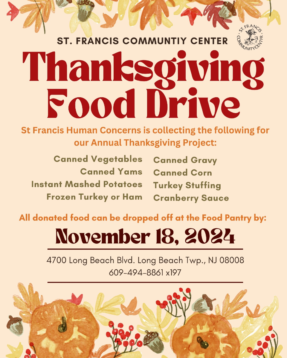 Annual Thanksgiving Dinner Project! | Ocean County Tourism