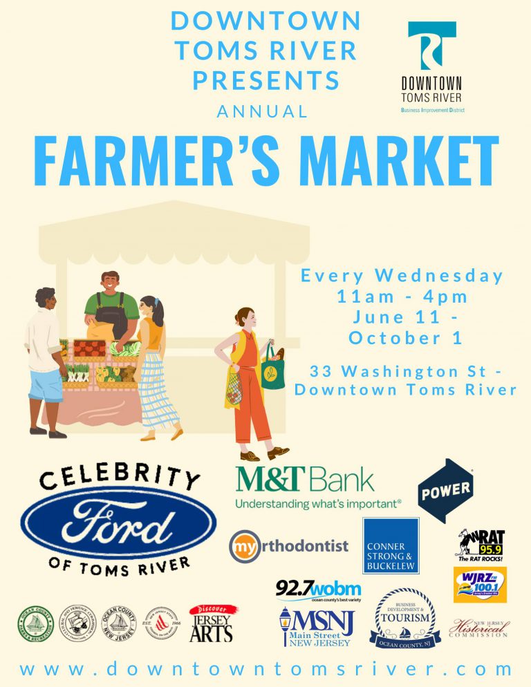 Downtown Toms River Farmers MarketOcean County Tourism