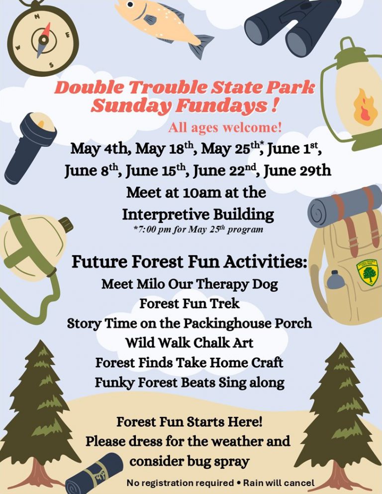Double Trouble State Park Sunday Fundays!Ocean County Tourism