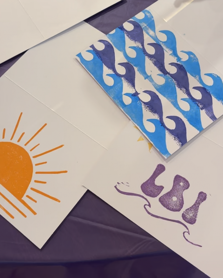 Learn to Block Print – Card Workshop with Beach Block PrintsOcean ...