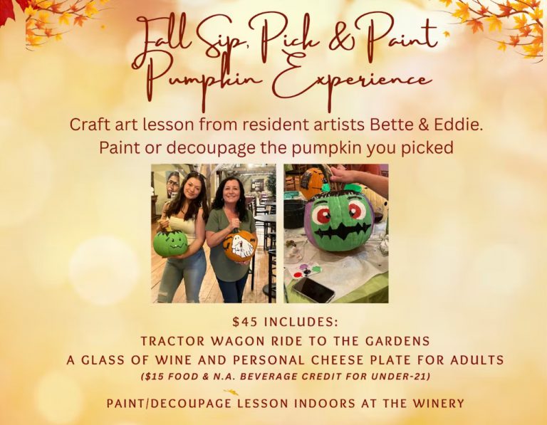 Pumpkin Sip, Pick and PaintOcean County Tourism