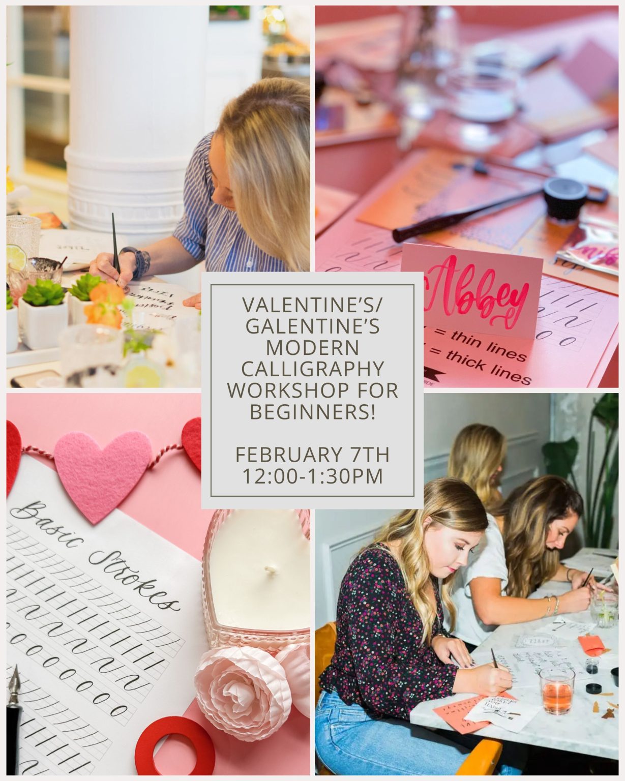 Valentine’s/Galentine’s Modern Calligraphy for Beginners Workshop!Ocean ...